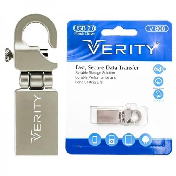 قیمت و خرید فلش مموری وریتی مدل V806 USB2.0 ظرفیت 64 گیگابایت