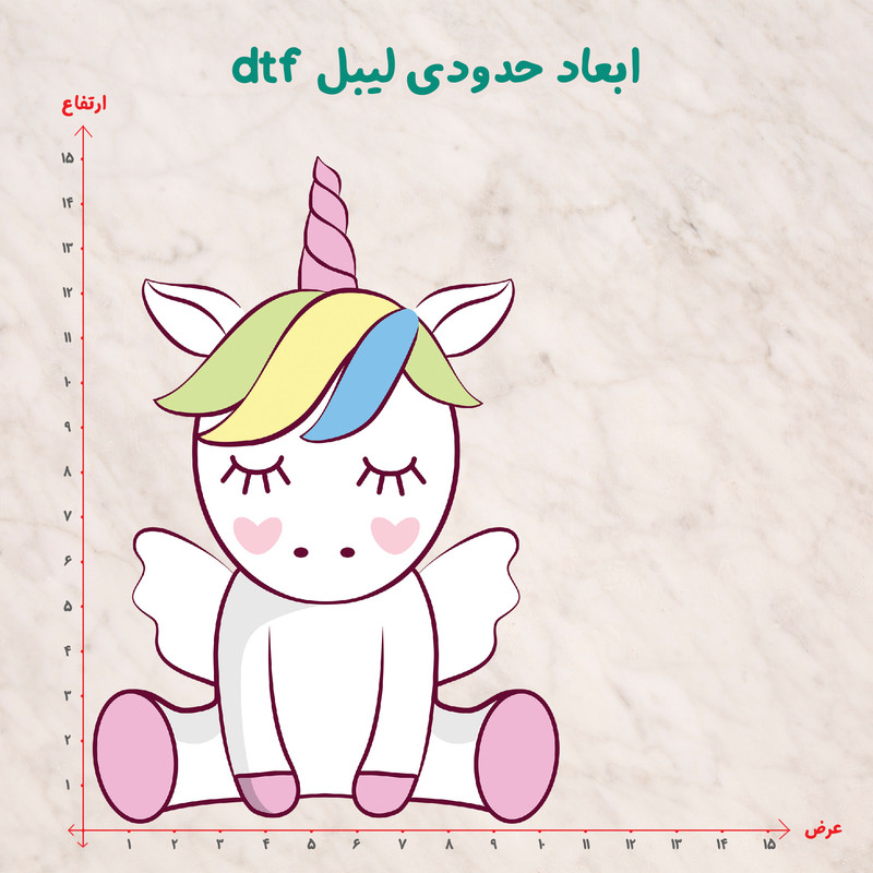 قیمت و خرید استیکر پارچه و لباس مدل dtf طرح یونیکورن کد H15.741 مجموعه 4 عددی