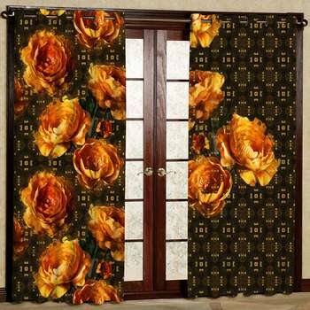 قیمت و خرید پرده پانچی مدل مخمل کد 6350 سایز 280x140 سانتی متر