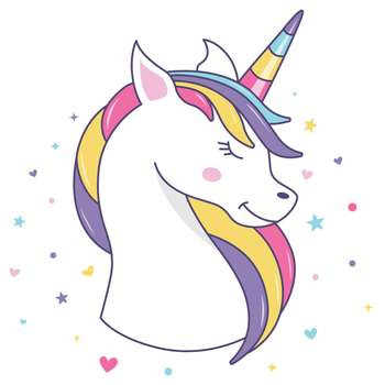 قیمت و خرید استیکر پارچه و لباس مدل dtf طرح یونیکورن کد H20.467 مجموعه 3 عددی