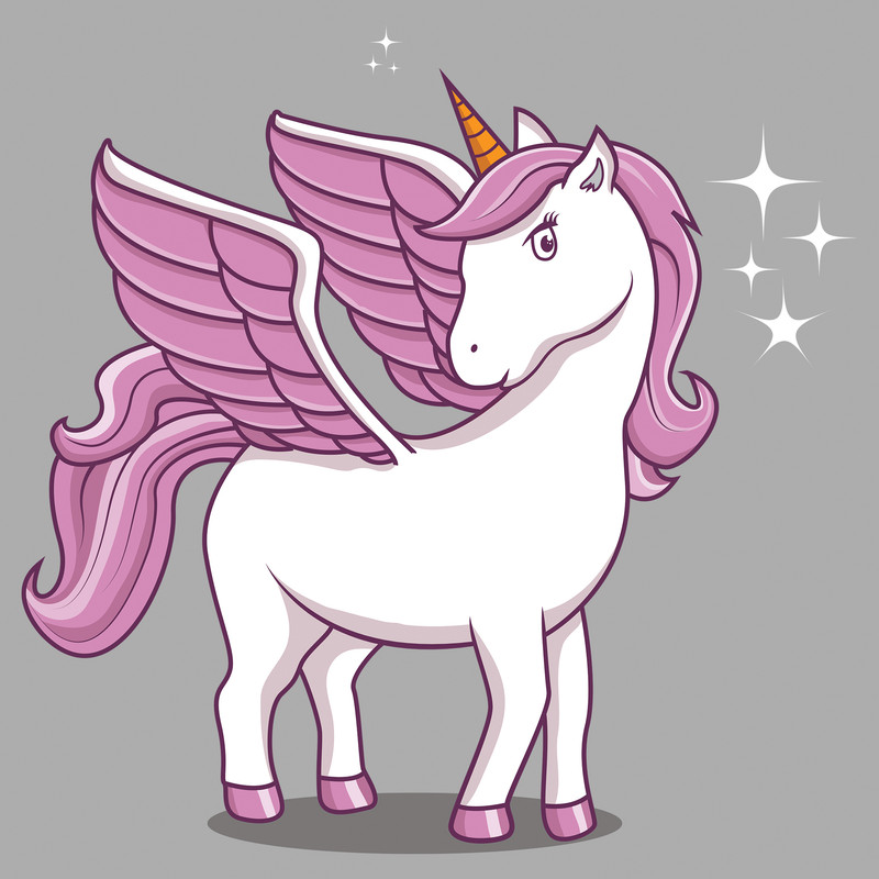 قیمت و خرید استیکر پارچه و لباس مدل dtf طرح یونیکورن کد H15.686 مجموعه 4 عددی