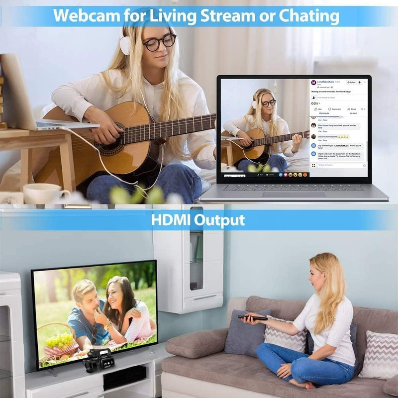 قیمت و خرید دوربین فیلم برداری مدل 4K Ultra HD 64MP Streaming 60fps ...