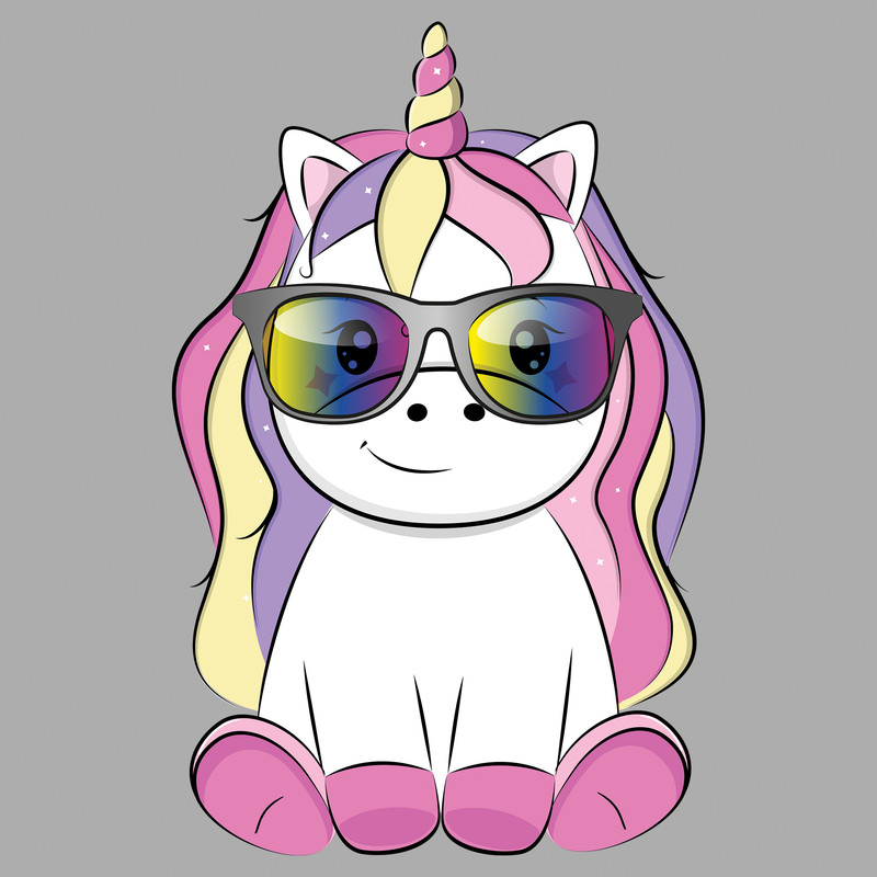 قیمت و خرید استیکر پارچه و لباس مدل dtf طرح یونیکورن کد H20.220 مجموعه 3 عددی