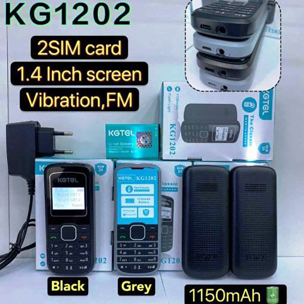 قیمت و خرید گوشی موبایل کاجیتل مدل KG1202 دو سیم‌ کارت ظرفیت 32 مگابایت و رم 32 مگابایت