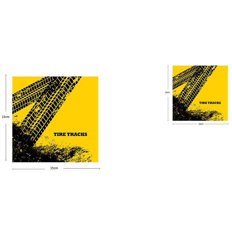 قیمت و خرید برچسب بدنه خودرو مدل TIRE TRACKS 02