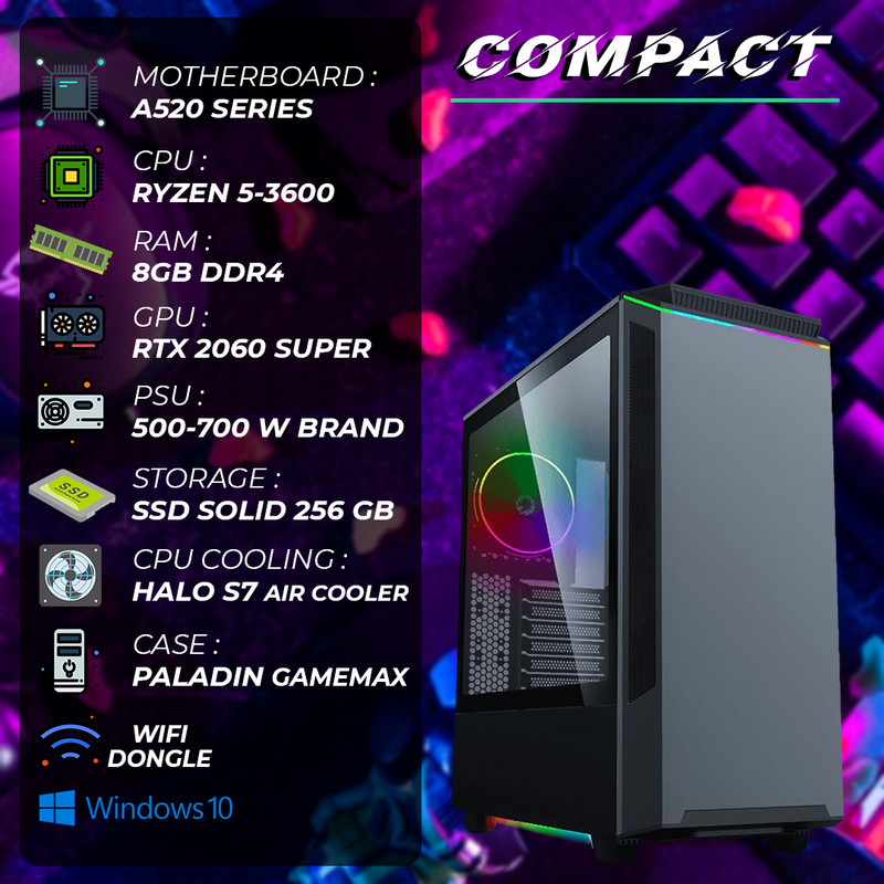 قیمت و خرید کامپیوتر کامل مدل PALADIN COMPACT CS2