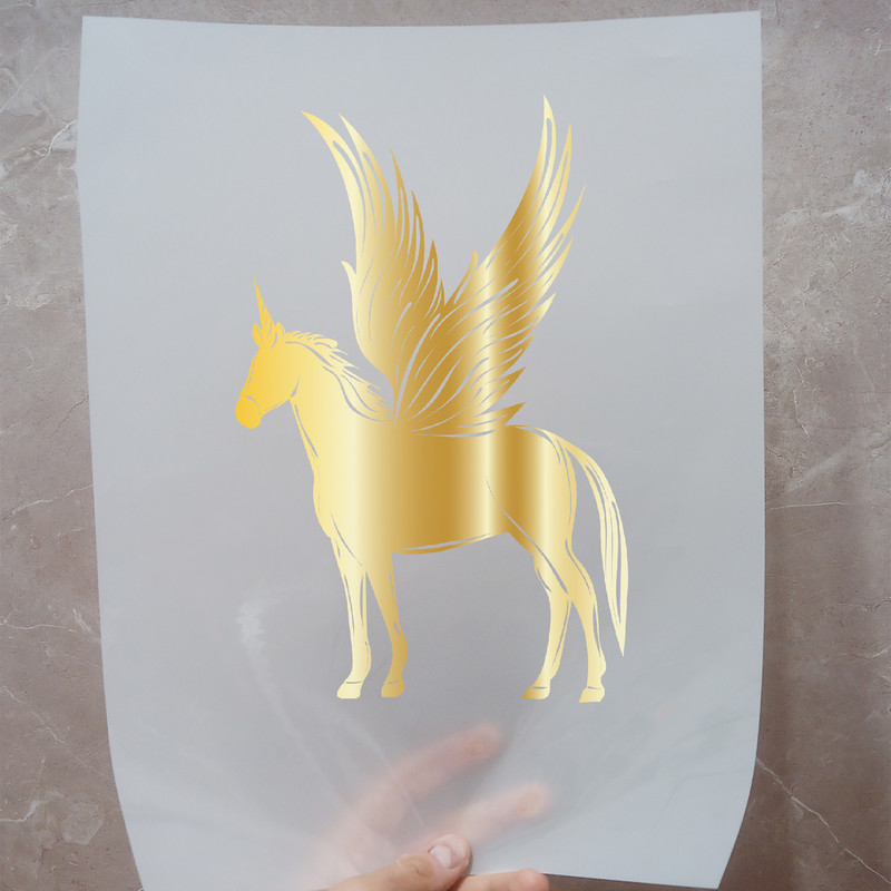 قیمت و خرید استیکر پارچه و لباس مدل dtf طرح یونیکورن کد H15.1115 مجموعه 4 عددی