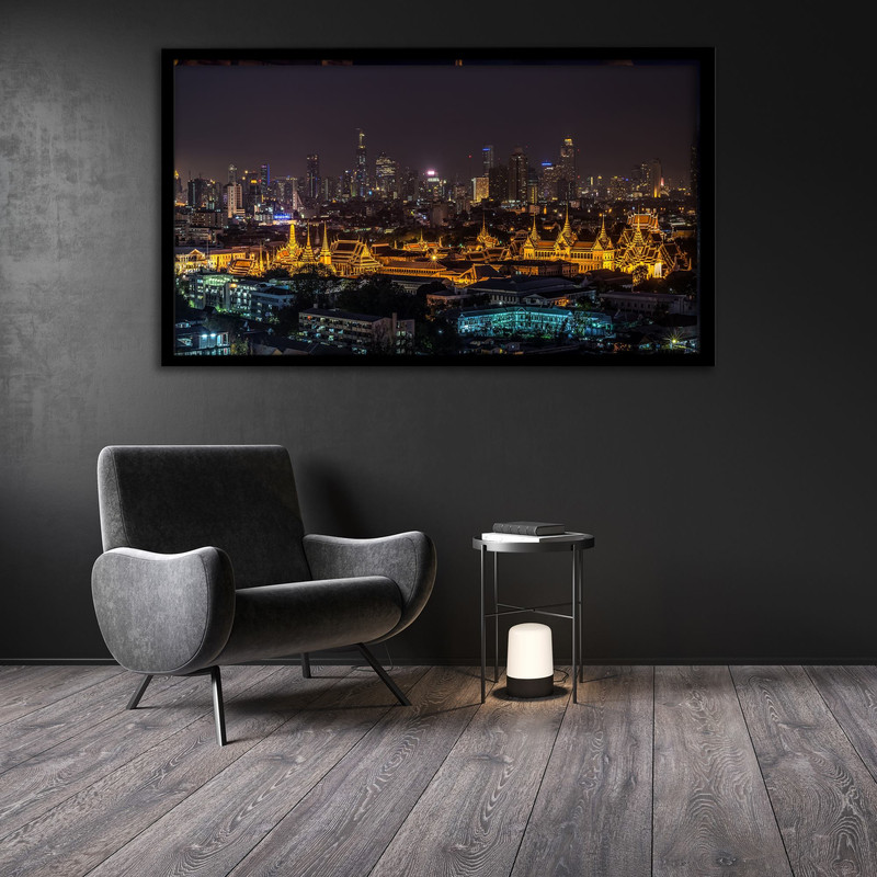 قیمت و خرید تابلو نوری بکلیت طرح منظره شهری مدل BACKLIT-B76