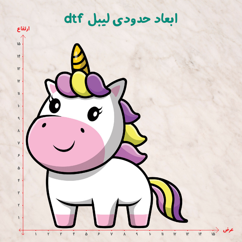 قیمت و خرید استیکر پارچه و لباس مدل dtf طرح یونیکورن کد H15.701 مجموعه 4 عددی