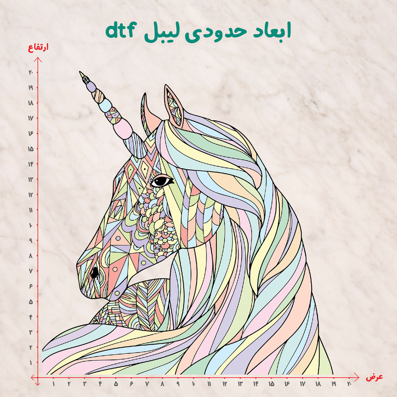 قیمت و خرید استیکر پارچه و لباس مدل dtf طرح یونیکورن کد H20.462 مجموعه 6 عددی