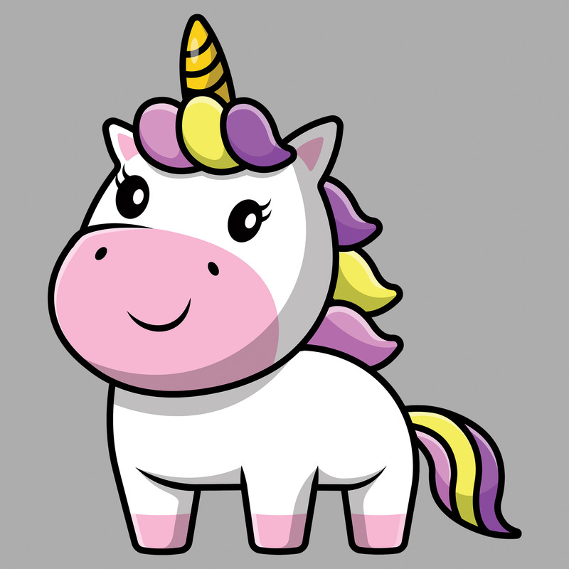 قیمت و خرید استیکر پارچه و لباس مدل dtf طرح یونیکورن کد H15.701 مجموعه 4 عددی