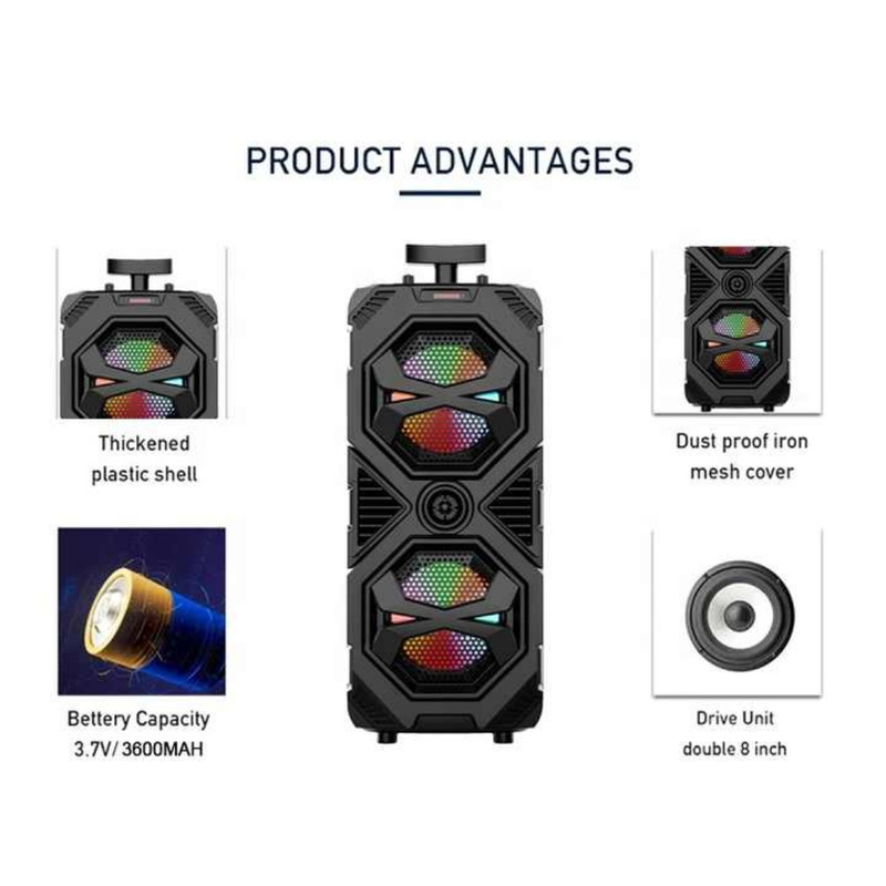 قیمت و خرید اسپیکر بلوتوثی قابل حمل مدل ZQS8212