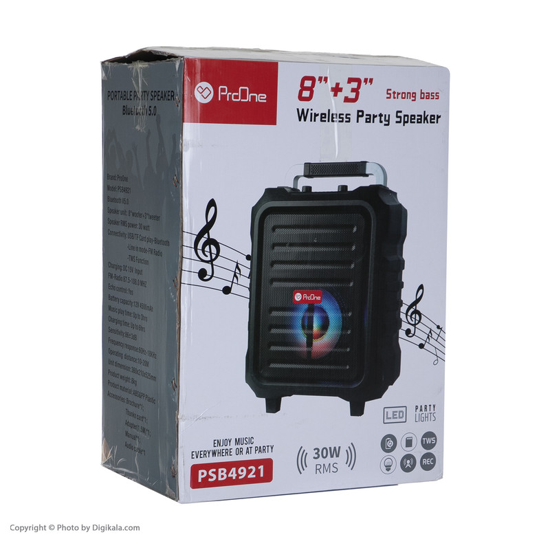 قیمت و خرید اسپیکر بلوتوثی قابل حمل پرووان مدل PSB4921