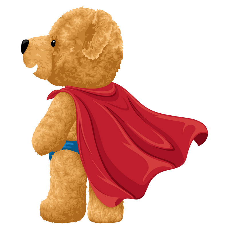 قیمت و خرید استیکر پارچه و لباس مدل dtf طرح تدی کد H15.82 مجموعه 12 عددی