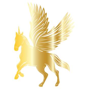 قیمت و خرید استیکر پارچه و لباس مدل dtf طرح یونیکورن کد H20.1116 مجموعه 3 عددی