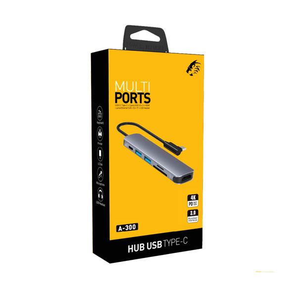 قیمت و خرید مبدل USB-C به HDMI/Ram/USB/Microram/USB-C مدل A300