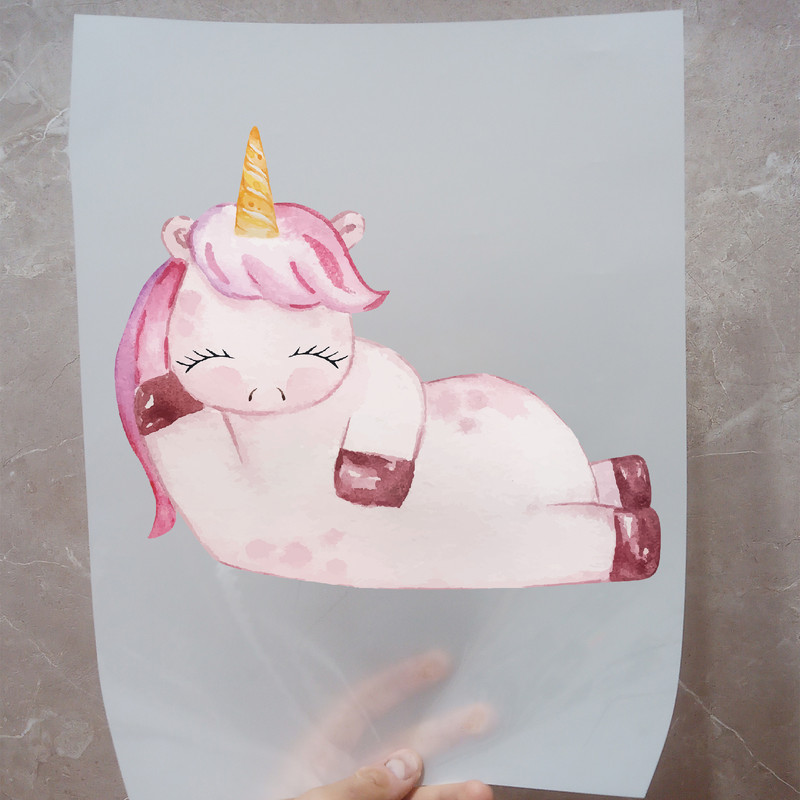 مشخصات، قیمت و خرید استیکر پارچه و لباس مدل dtf طرح یونیکورن کد H15.538 مجموعه 4 عددی | دیجی‌کالا