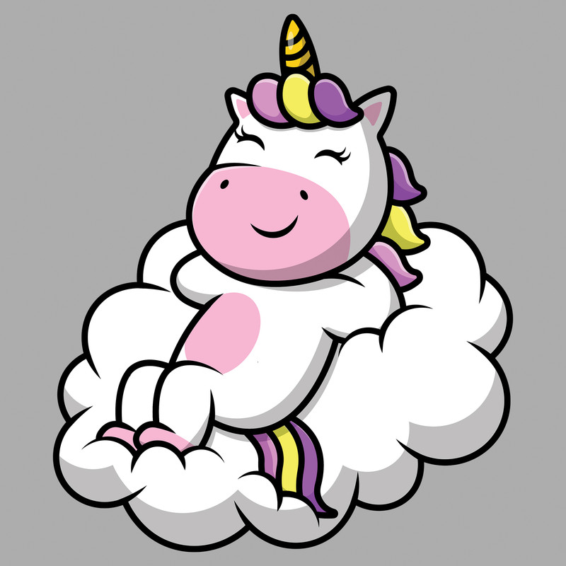 قیمت و خرید استیکر پارچه و لباس مدل dtf طرح یونیکورن کد H15.776 مجموعه 4 عددی