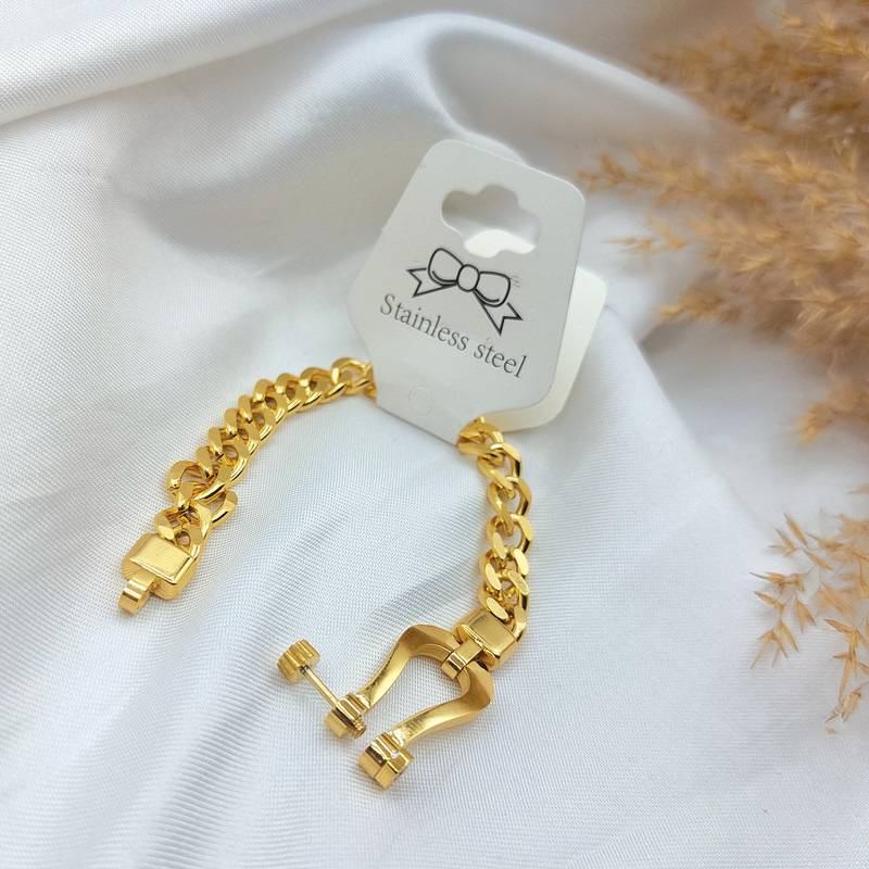 قیمت و خرید دستبند زنانه استینلس استیل مدل فرد D6534