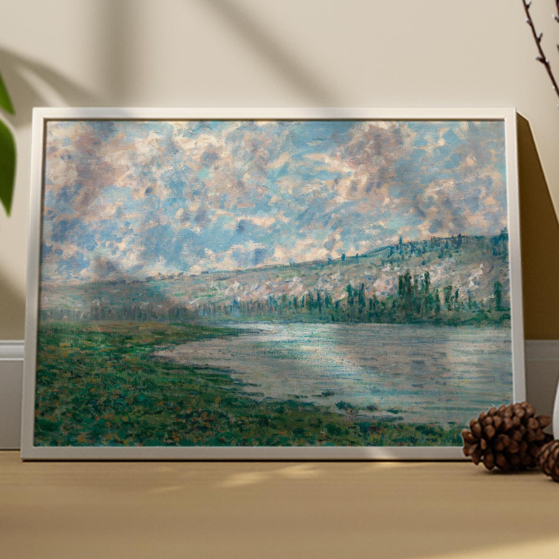 قیمت و خرید تابلو الین هوم طرح کلود مونه مدل مخمل کد 4011285