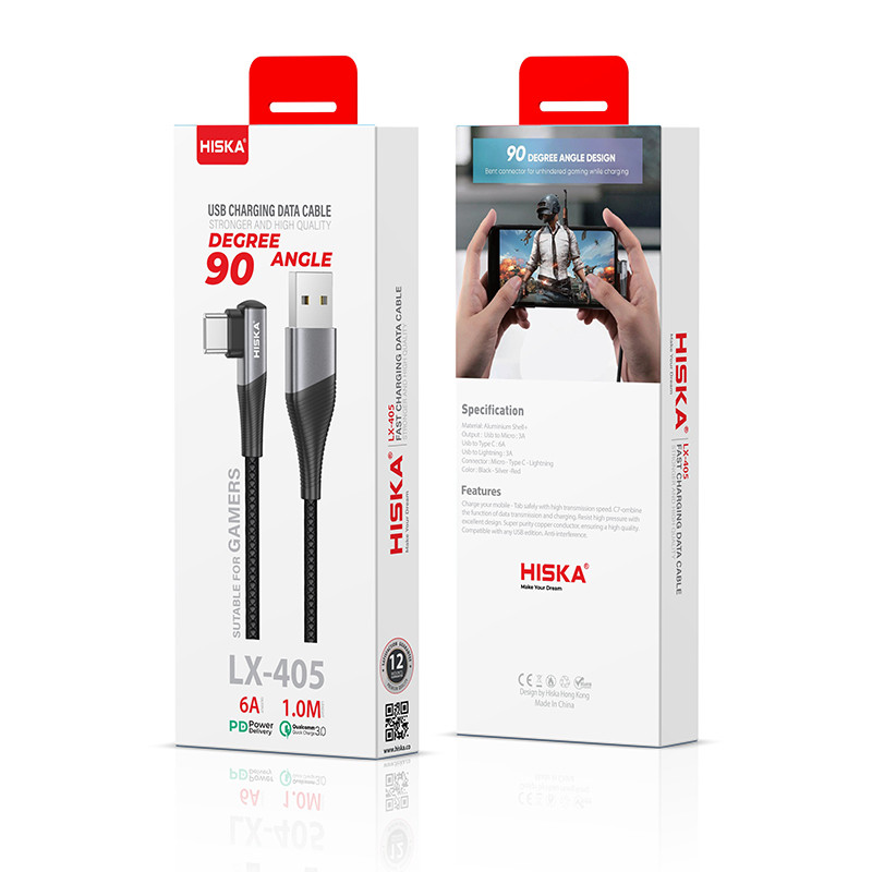 قیمت و خرید کابل تبدیل USB به USB-C هیسکا مدل LX-405 طول 1 متر