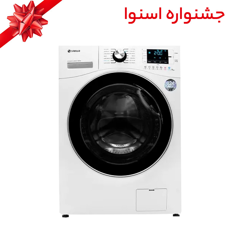 قیمت و خرید ماشین لباسشویی اسنوا مدل SWM-84W40 ظرفیت 8 کیلوگرم