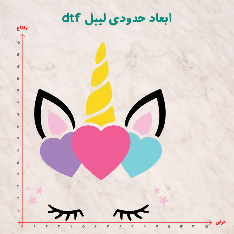 قیمت و خرید استیکر پارچه و لباس مدل dtf طرح یونیکورن کد H15.76 مجموعه 4 عددی