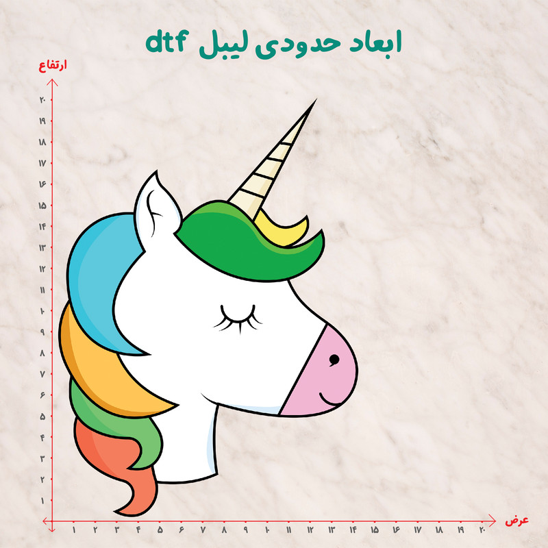 قیمت و خرید استیکر پارچه و لباس مدل dtf طرح یونیکورن کد H20.349 مجموعه 6 عددی