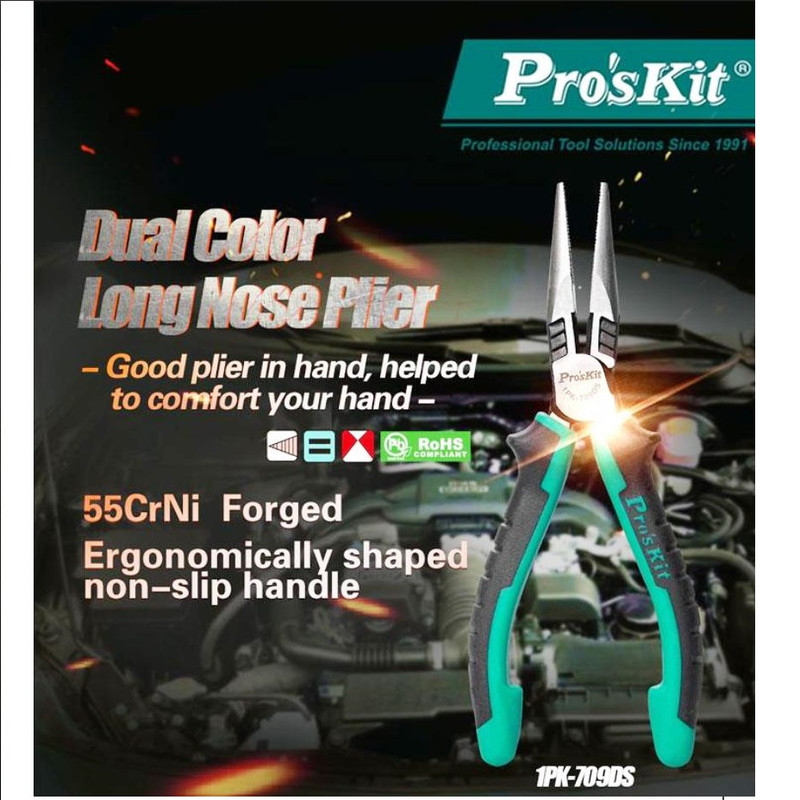 قیمت و خرید انبر دم باریک پروسکیت مدل 1PK-709DS سایز 166 میلی متر