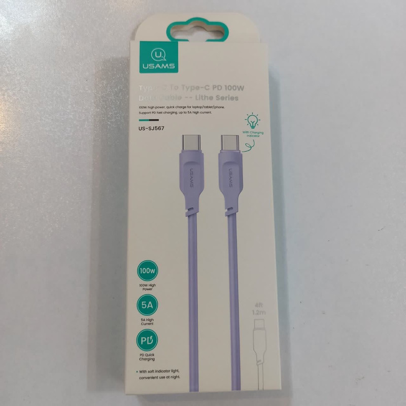 قیمت و خرید کابل تبدیل USB-C یوسمز مدل US-SJ567-100W طول 1.2 متر