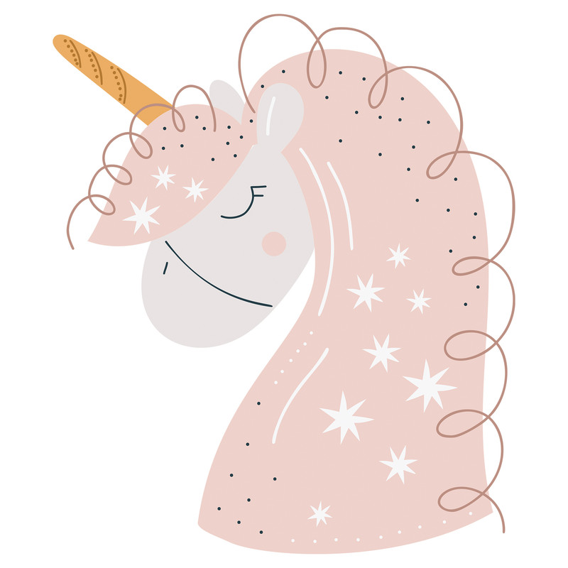 قیمت و خرید استیکر پارچه و لباس مدل dtf طرح یونیکورن کد H15.420 مجموعه 4 عددی