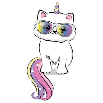 قیمت و خرید استیکر پارچه و لباس مدل dtf طرح یونیکورن کد H20.208 مجموعه 6 عددی