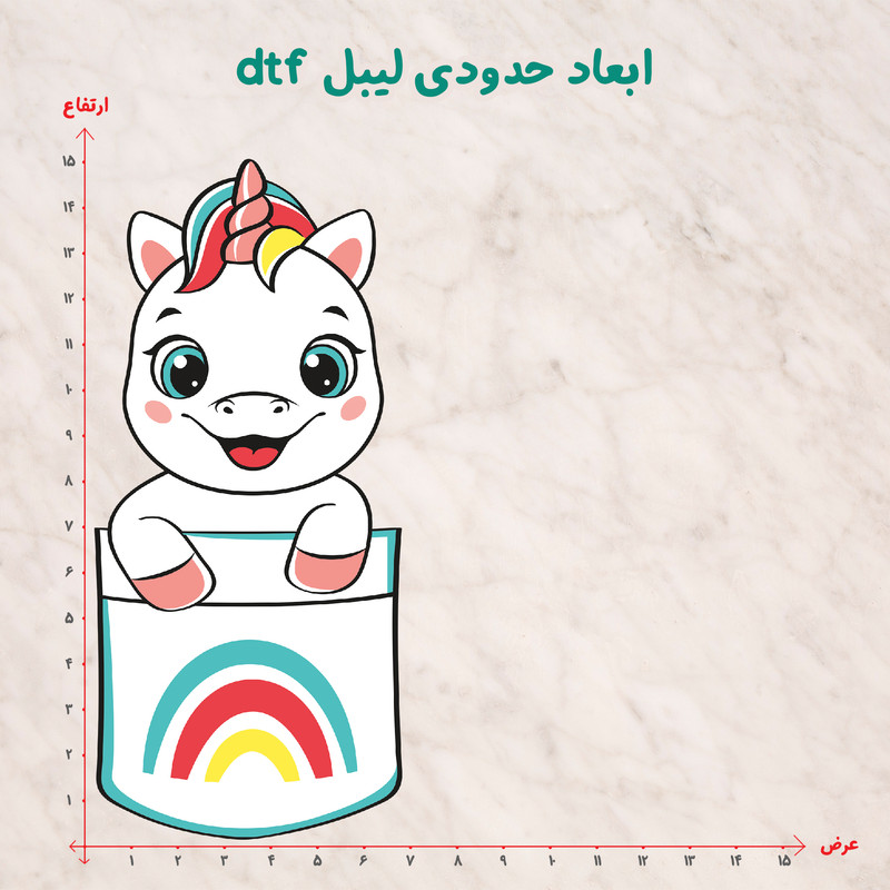 قیمت و خرید استیکر پارچه و لباس مدل dtf طرح یونیکورن کد H15.257 مجموعه 12 عددی