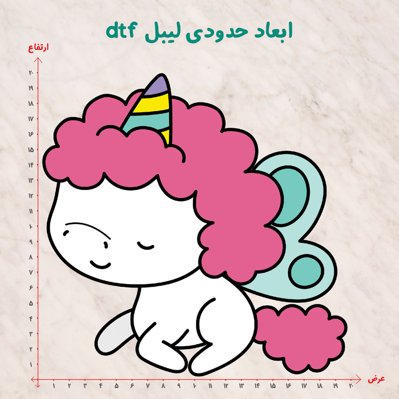 قیمت و خرید استیکر پارچه و لباس مدل dtf طرح یونیکورن کد H20.576 مجموعه 3 عددی