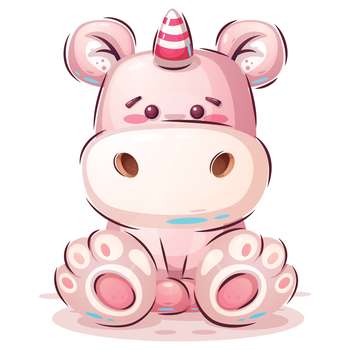 قیمت و خرید استیکر پارچه و لباس مدل dtf طرح یونیکورن کد H20.428 مجموعه 6 عددی