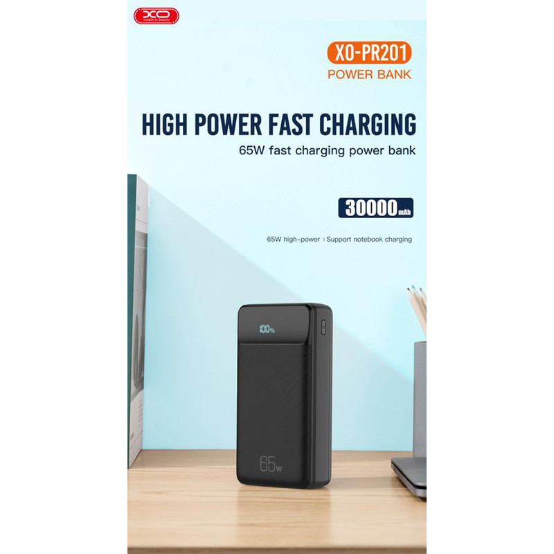 قیمت و خرید پاوربانک ایکس او مدل PR-201 ظرفیت 30000 میلی آمپر ساعت