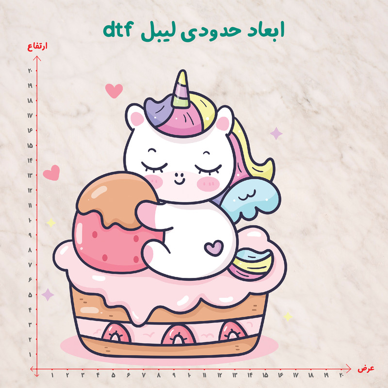 قیمت و خرید استیکر پارچه و لباس مدل dtf طرح یونیکورن کد H20.227 مجموعه 3 عددی