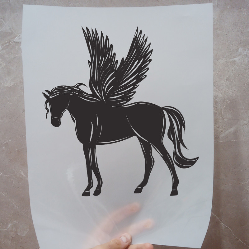 قیمت و خرید استیکر پارچه و لباس مدل dtf طرح یونیکورن کد H15.1235 مجموعه 4 عددی