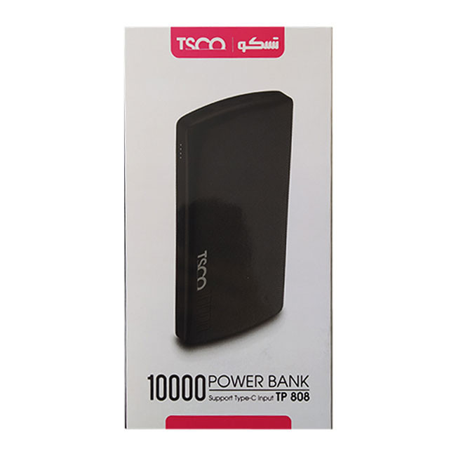 قیمت و خرید پاوربانک تسکو مدل TP-808 ظرفیت 10000 میلی آمپر ساعت