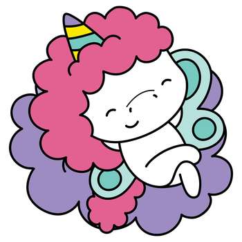 قیمت و خرید استیکر پارچه و لباس مدل dtf طرح یونیکورن کد H20.580 مجموعه 3 عددی