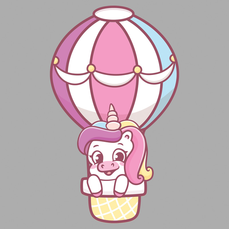 قیمت و خرید استیکر پارچه و لباس مدل dtf طرح یونیکورن کد H20.976 مجموعه 3 عددی