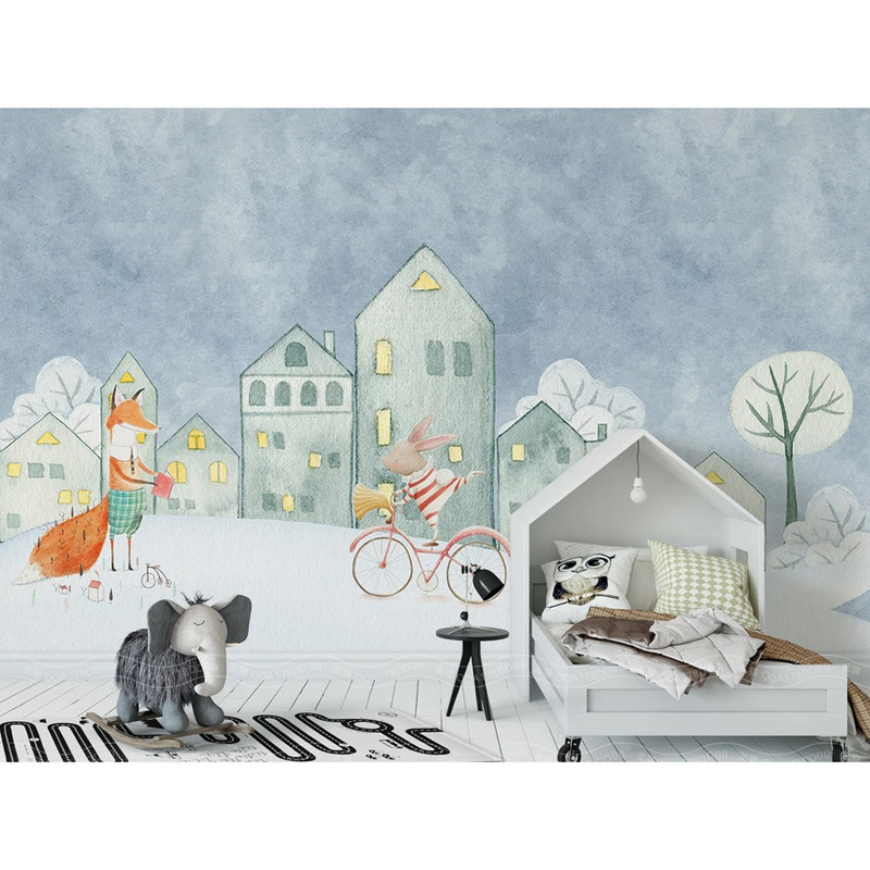 قیمت و خرید پوستر دیواری سه بعدی مدل زمستان کد KN003