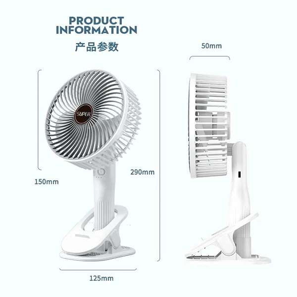 قیمت و خرید پنکه شارژی مدل Circulation Clamp Fan-2000 ظرفیت 1200 میلی ...