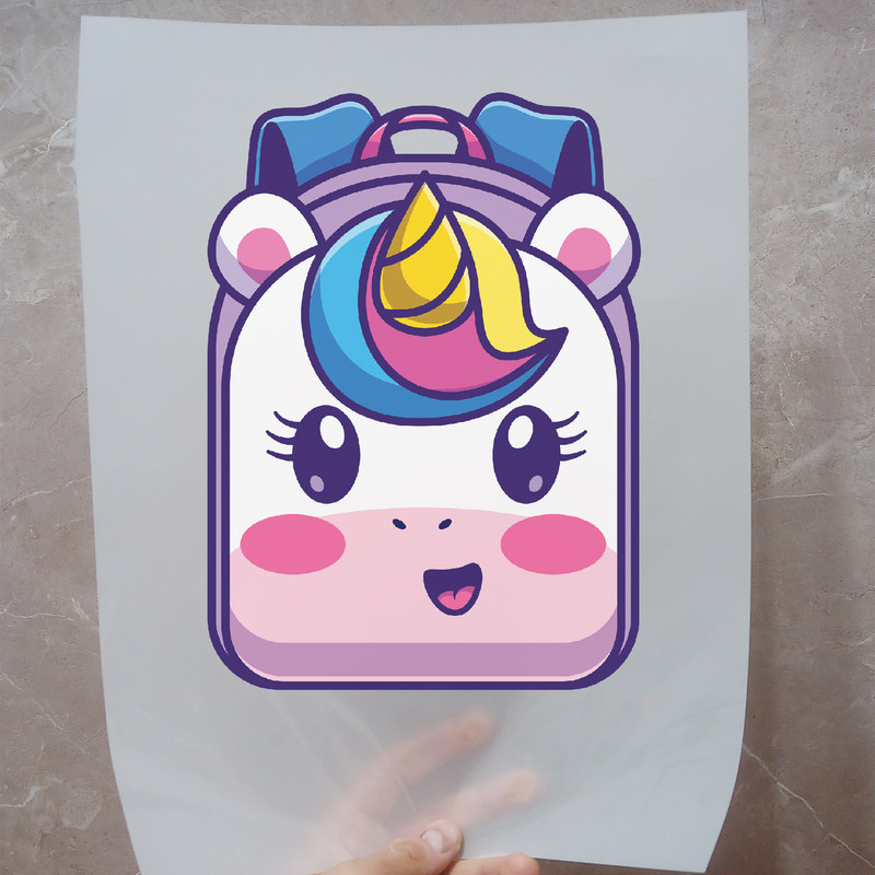 قیمت و خرید استیکر پارچه و لباس مدل dtf طرح یونیکورن کد H20.907 مجموعه 3 عددی