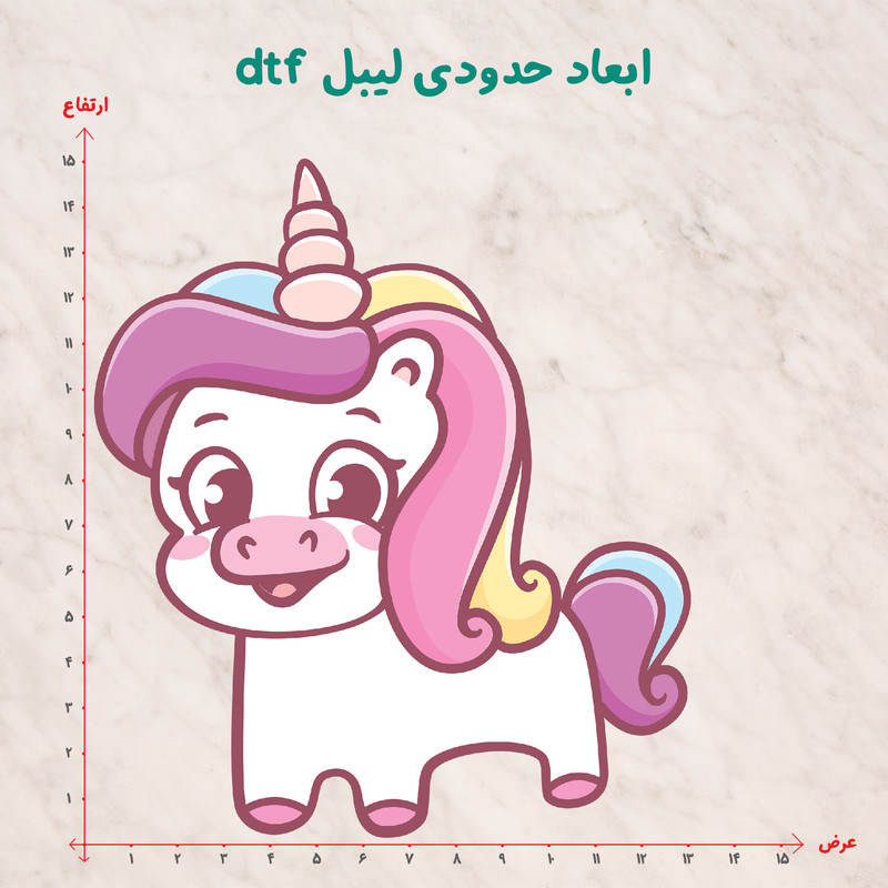 قیمت و خرید استیکر پارچه و لباس مدل dtf طرح یونیکورن کد H15.970 مجموعه 4 عددی