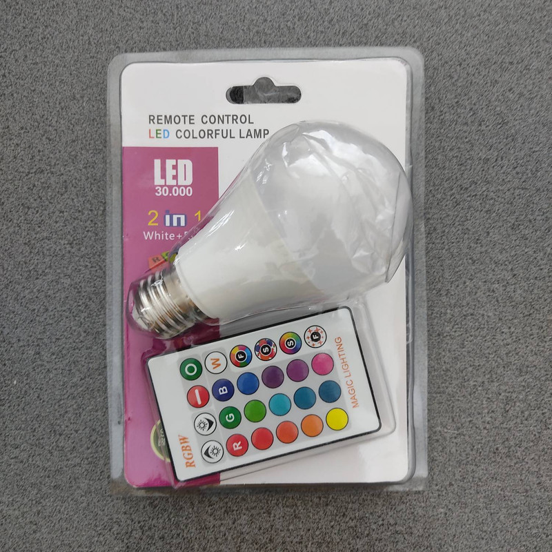 قیمت و خرید لامپ ال ای دی 10 وات مدل RGB پایه E27