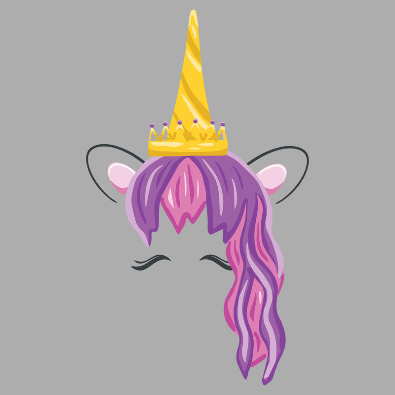 قیمت و خرید استیکر پارچه و لباس مدل dtf طرح یونیکورن کد H15.28 مجموعه 4 عددی