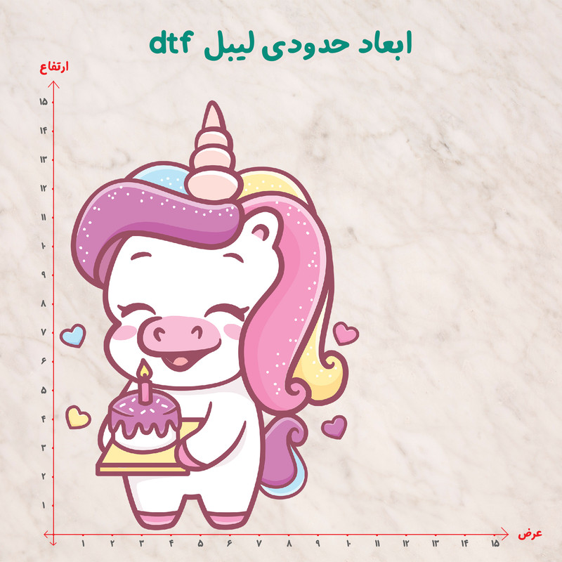 قیمت و خرید استیکر پارچه و لباس مدل dtf طرح یونیکورن کد H15.1015 مجموعه 4 عددی