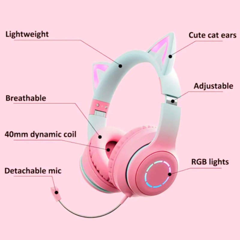قیمت و خرید هدفون بلوتوثی مدل STN-07 طرح Cat