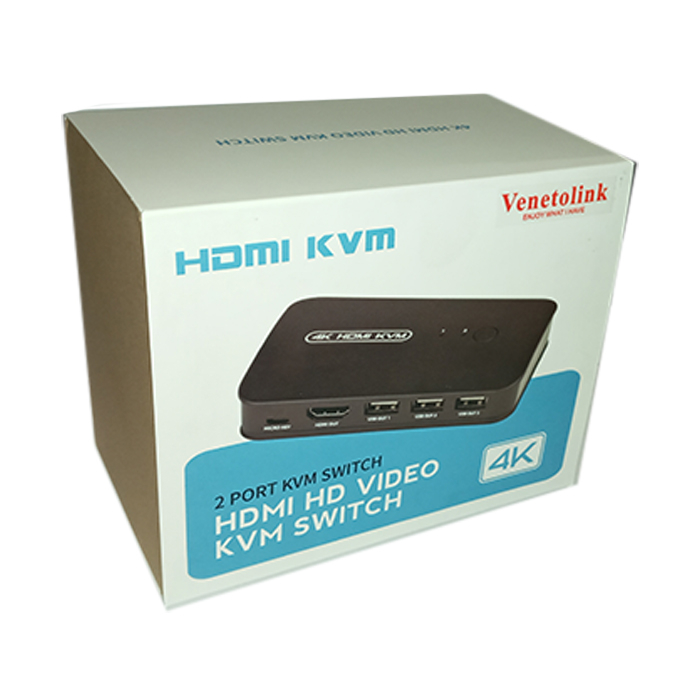 خرید آنلاین و قیمت سوییچ دو پورت HDMI KVM ونتولینک مدل HK201 [1403] | وکسی